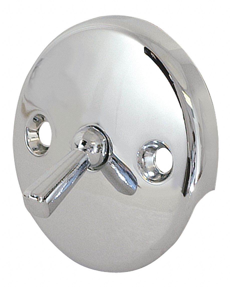 EZ-FLO, Silver, 2 Brass Screws, Trip Lever Face Plate - 444K17|35243 ...