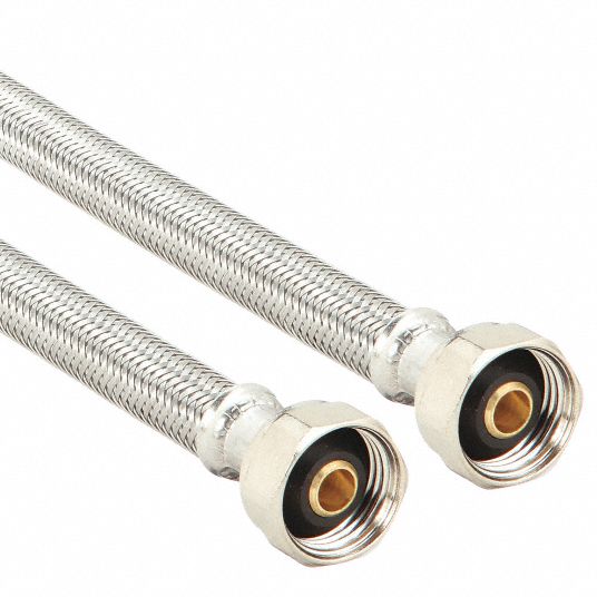 3/8 in Hose Inside Dia., 125 psi, Supply Line - 444L50|48026 - Grainger