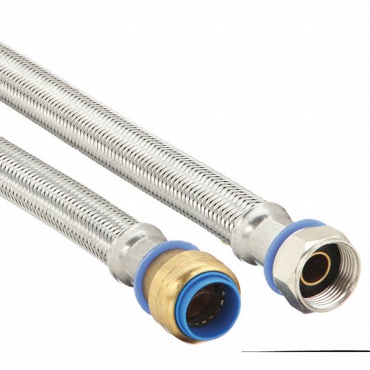 5/8 in Hose Inside Dia., 200 psi, Water Heater Connector - 444L64|48232 ...