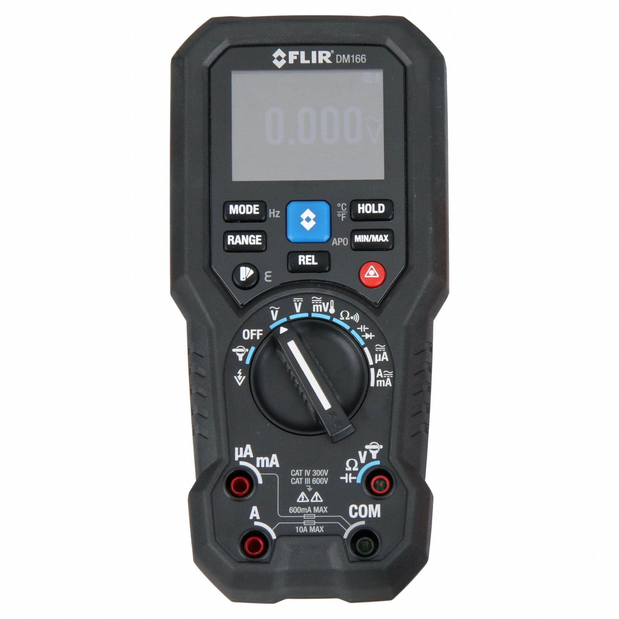 FLIR, CAT III 600V/CAT IV 300V, TRMS, Digital Multimeter - 444M20|DM166 ...