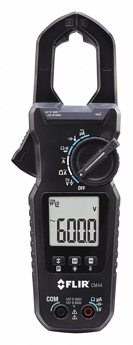 FLIR, Clamp-Jaw Jaw, CAT III 600V/CAT IV 300V, Digital Clamp Meter ...