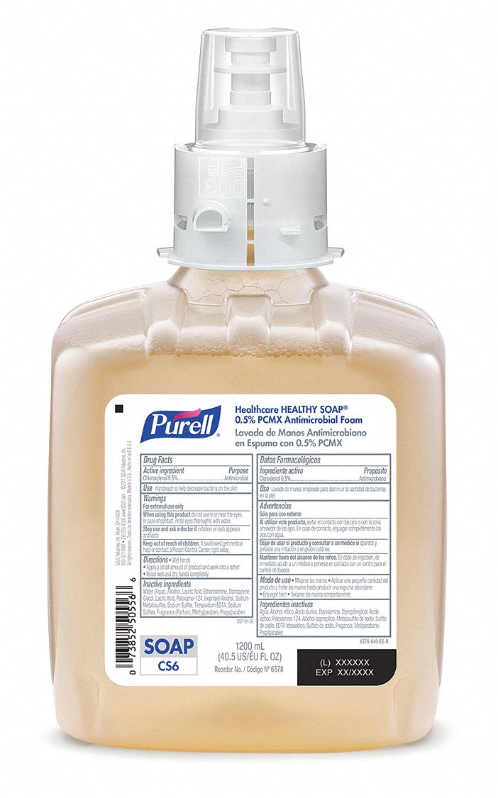 PURELL, Foam, Mfr. Dispenser Part # 6530-01/6534-01, Hand Cleaner ...