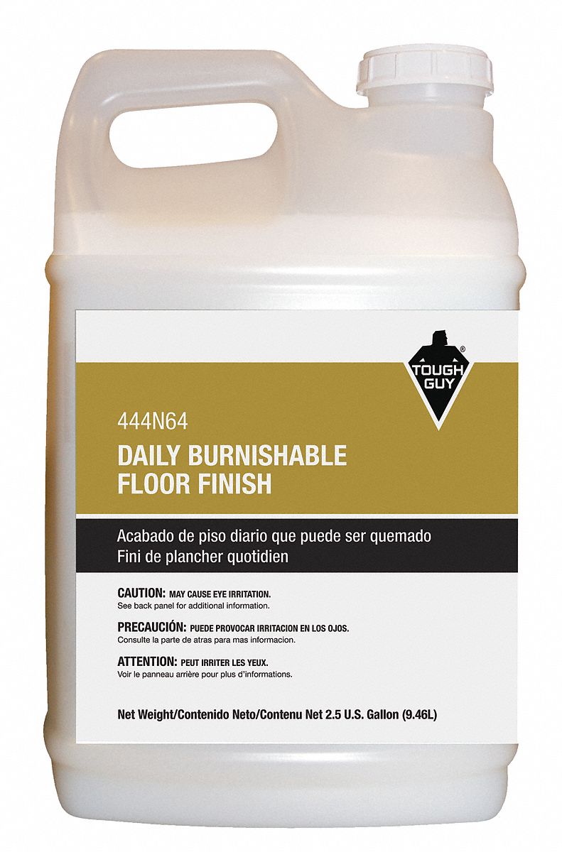 TOUGH GUY, Jug, 2.5 gal Container Size, Floor Finish - 444N64|444N64 ...