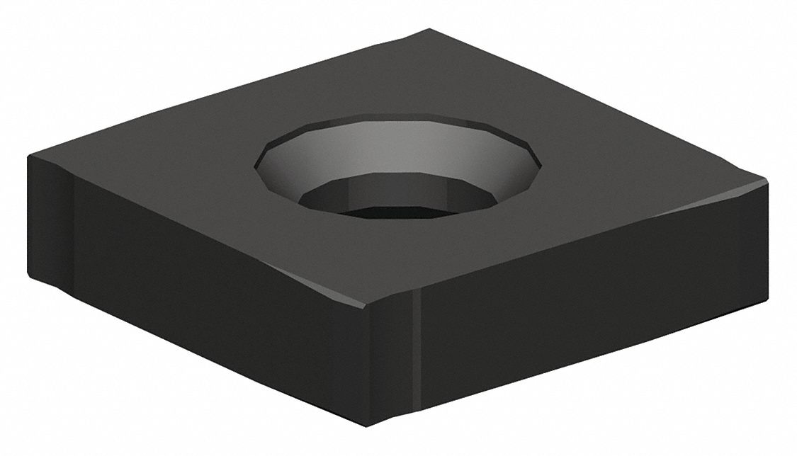 WIDIA, 1/2 in Inscribed Circle, 0.1252 in Thick, Square Milling Insert ...