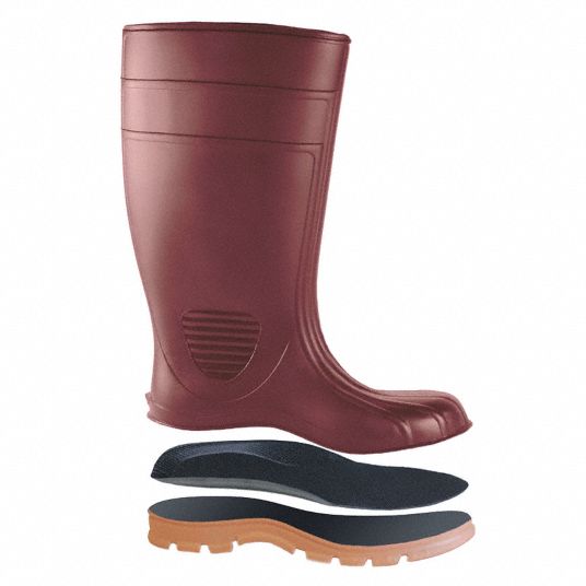 Oil-Resistant Sole/Plain Toe/Waterproof, Rigid Steel, Rubber Boot ...