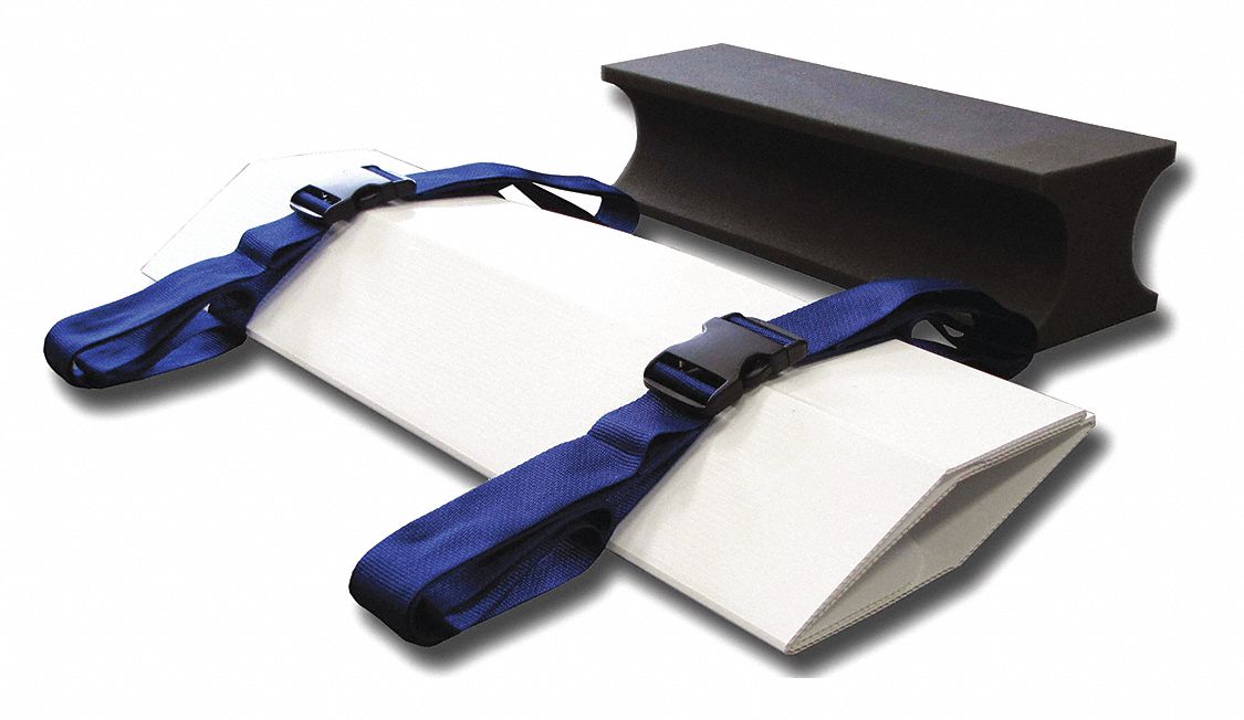 DICK MEDICAL SUPPLY, 30 in L x 12 in W x 6 in H, Foam/Plastic ...