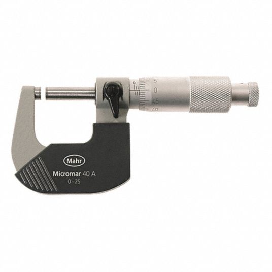 MAHR, 3 in to 4 in, Inch, Mechanical Outside Micrometer - 446F06 ...
