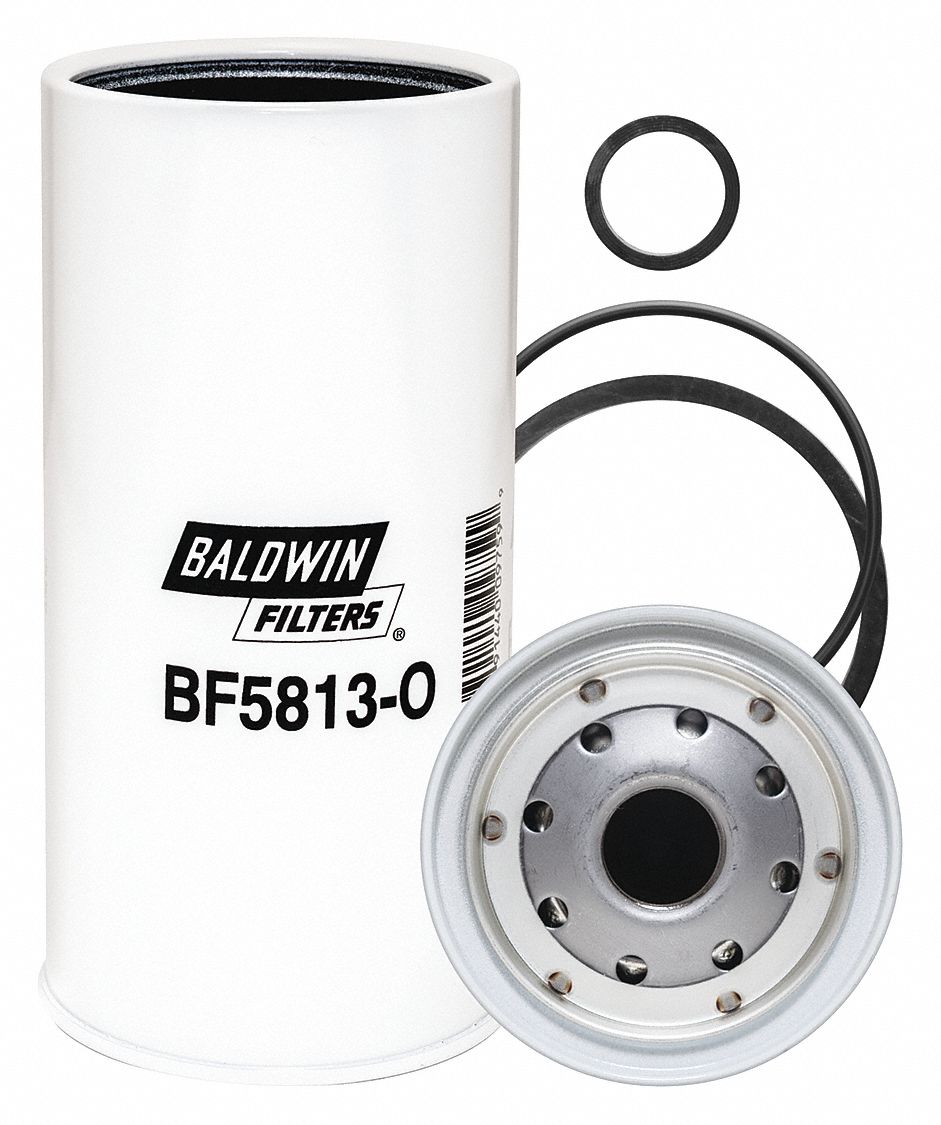 BALDWIN FILTERS, Spin-On, 3 3/4 in Outside Dia, Fuel Filter - 446M22 ...