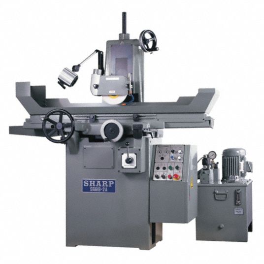 SHARP Surface Grinder: Manual, 6 in x 18.3 in Table, 3 Phase, 6 3/4 in ...