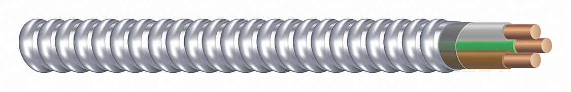 SOUTHWIRE Metal Clad Armored Cable: 12 AWG Wire Size, 2 with Insulated ...