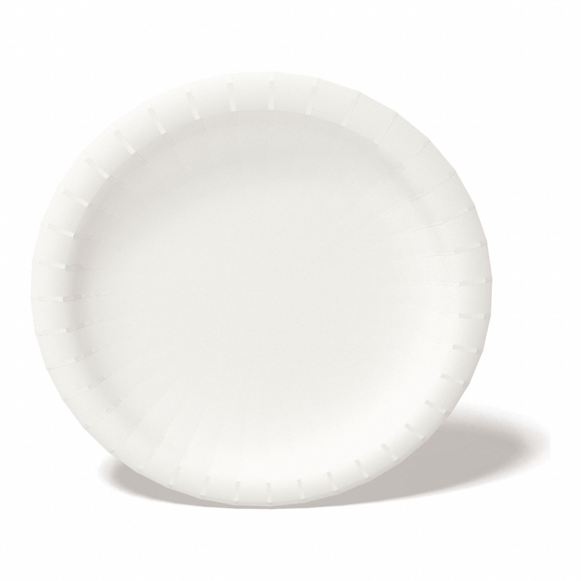 White, Heavy-Wt, Disposable Plate - 827CG0|PHL-6-CB / 506714004 - Grainger
