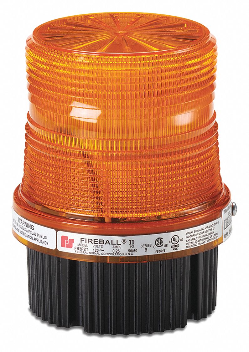 FEDERAL SIGNAL, Amber, LED, Warning Light - 447D82|FB24ST-024A - Grainger