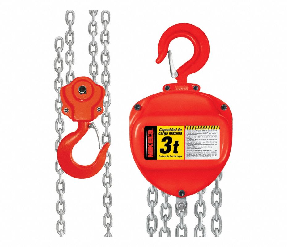 MIKEL'S Polipasto Manual,7-11/16" L Carcasa - 447DW4 | PM-36 - Grainger México