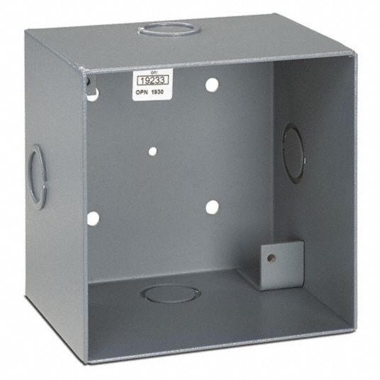 FEDERAL SIGNAL, Steel, 4 3/8 in Overall Wd, Deep Wall Box Mount ...
