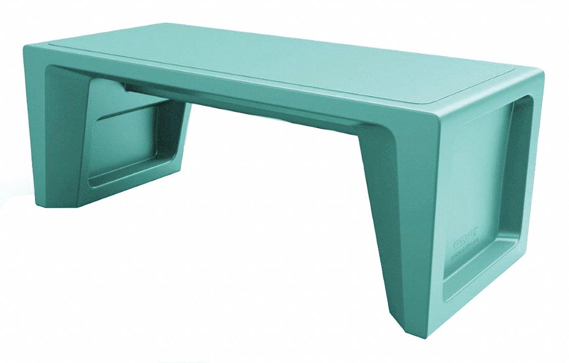 CORTECH, Blue Gray Seat Color, Polyethylene Seat Material, Bench ...