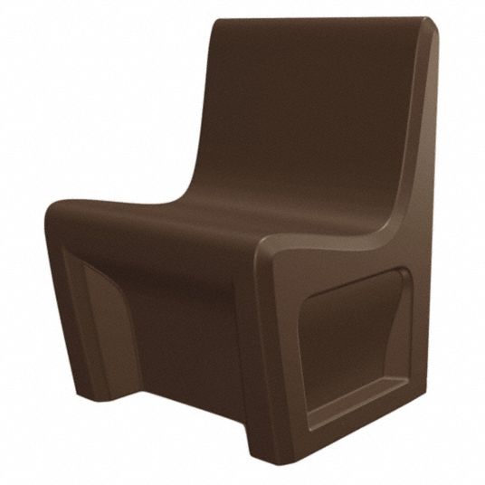 CORTECH, Brown Seat Color, Polyethylene Seat Material, Armless Chair ...