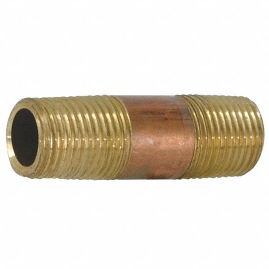 Brass, 3/4 in Nominal Pipe Size, Nipple - 447P43|78729LF - Grainger