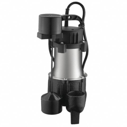 EZ-FLO Submersible Sump Pump: 1/2, Vertical Float, 33 gpm Flow Rate ...