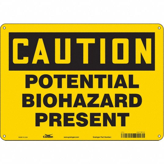 Aluminum, Mounting Holes Sign Mounting, Safety Sign - 447X13|447X13 ...