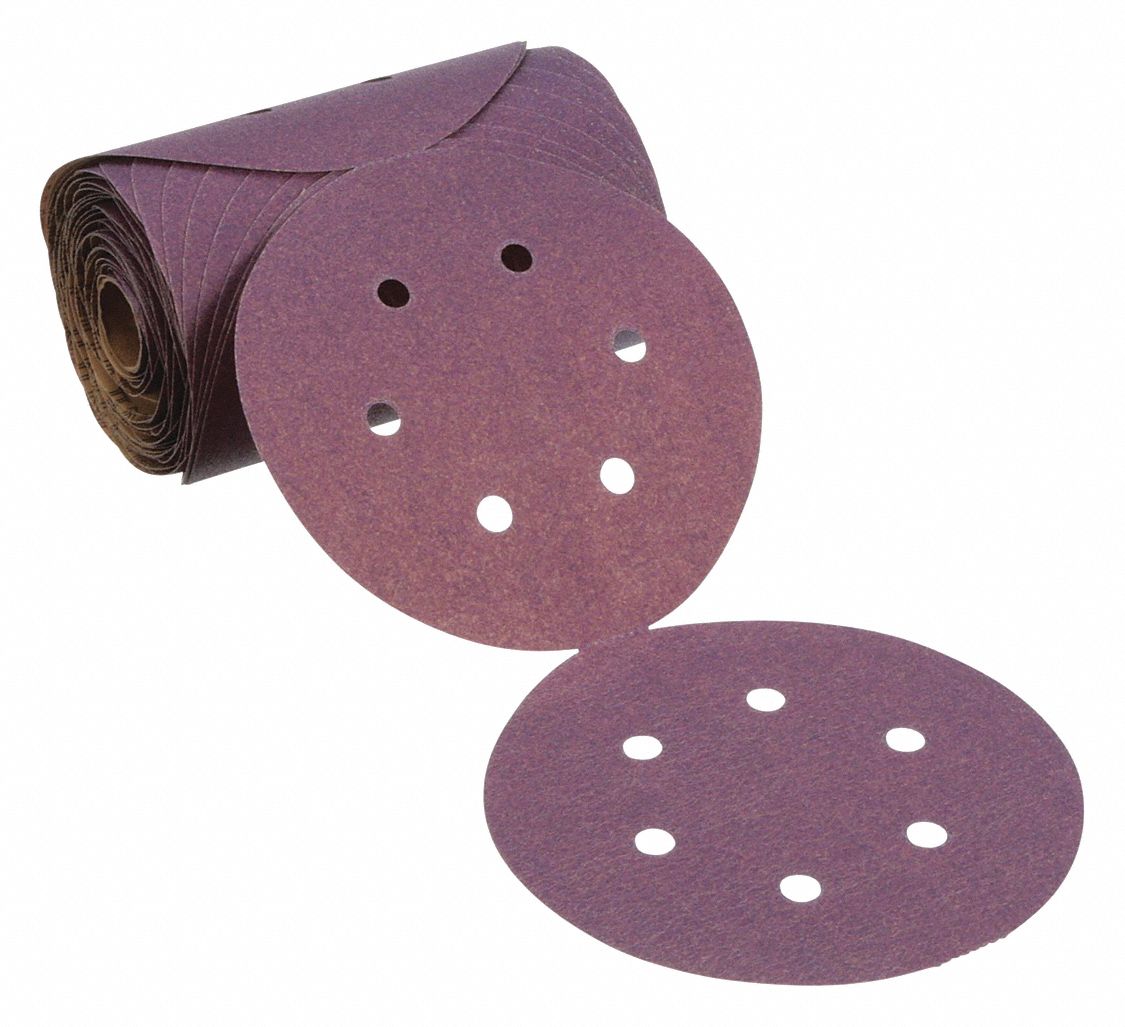 3M CUBITRON II, 6 in Dia, 6 Hole, PSA Sanding Disc Roll - 447Z97 ...