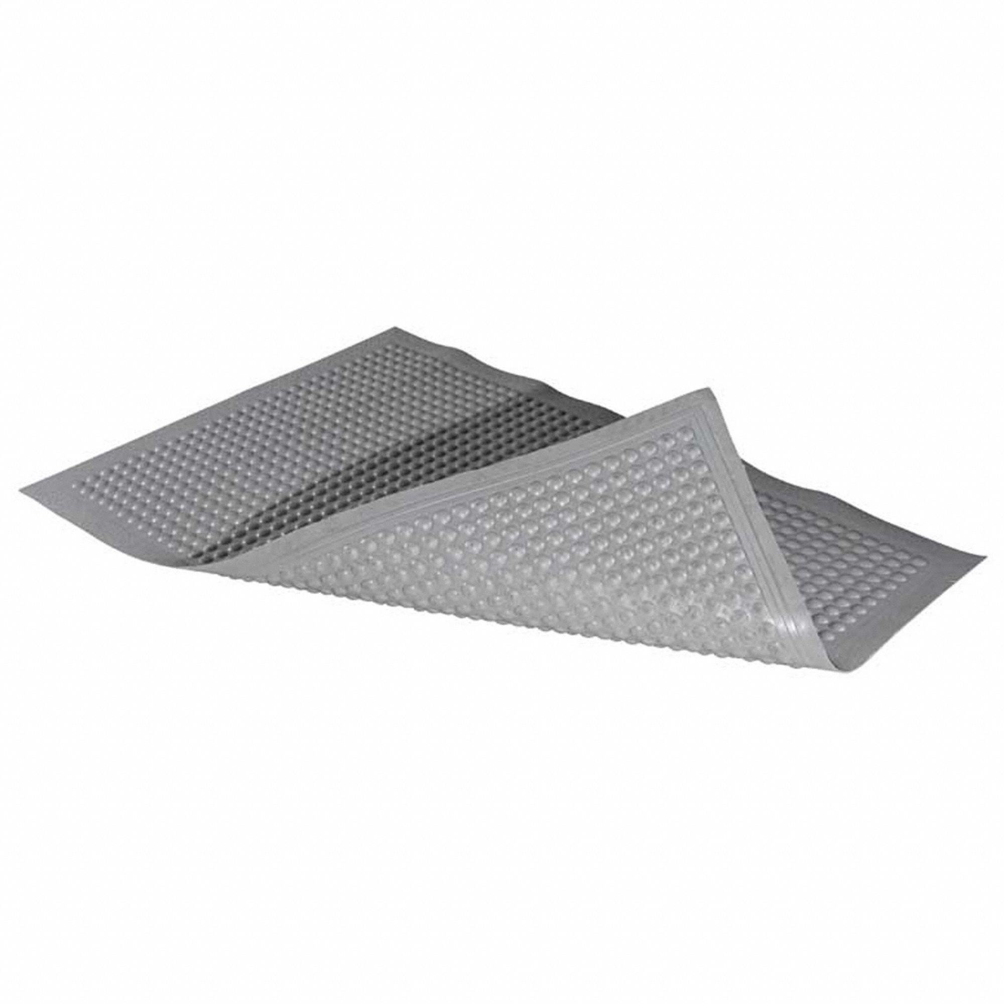 NOTRAX Antifatigue Mat: Bubble, 2 ft x 3 ft, 3/8 in Thick, Gray ...