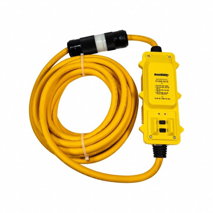 SOUTHWIRE, 25 ft Cord Lg, 30 A Max. Amps, Shockshield In-Line GFCI ...