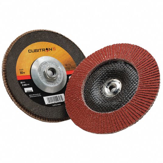 3M CUBITRON II, Type 29, 7" x 5/8"-11, Flap Disc - 448C59|7010363299 ...