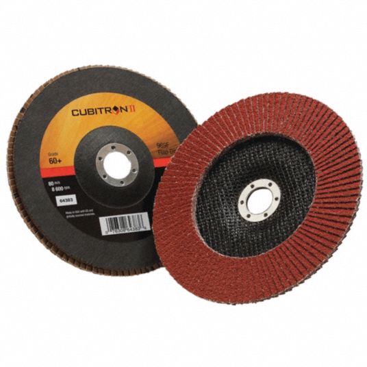 3M CUBITRON II, Type 27, 7" x 7/8", Flap Disc - 448D68|7100104948 ...