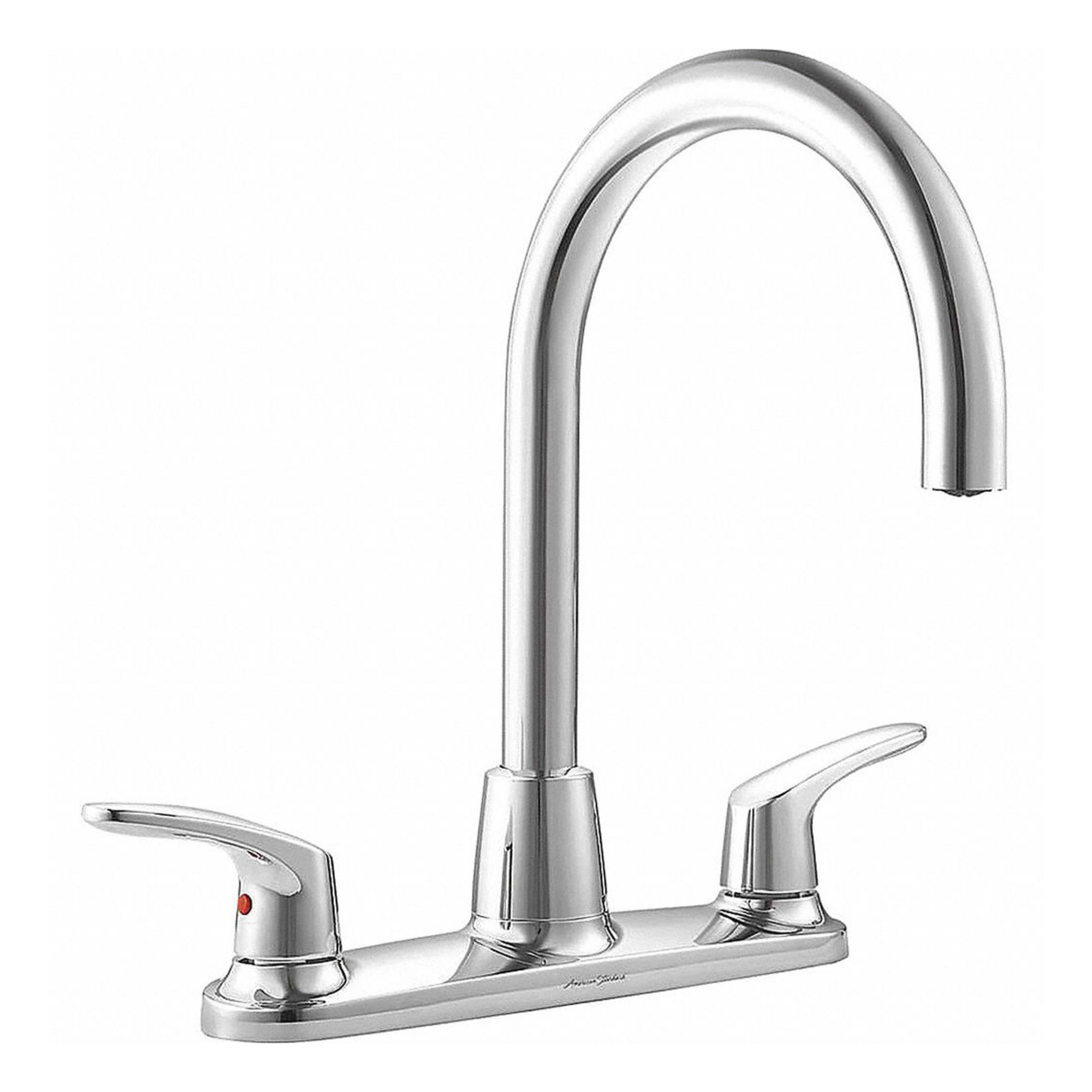 AMERICAN STANDARD, Colony Pro, Metal, Gooseneck Kitchen Faucet - 448N25 ...