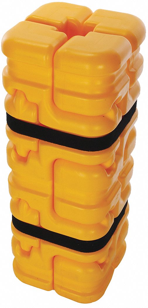 8 in, 4 in, Column Protector - 448T02|CS-FIT-S-Y - Grainger