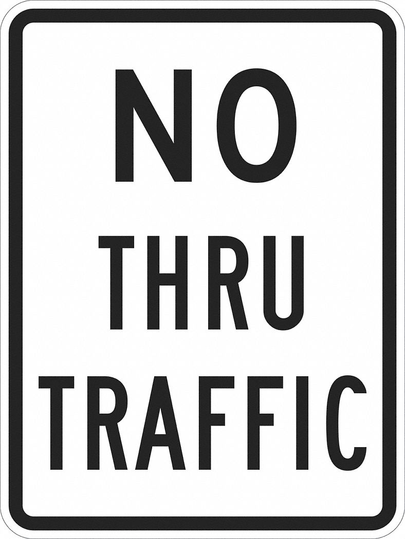 18 in x 12 in Nominal Sign Size, Aluminum, Traffic Sign - 448X50|T1 ...