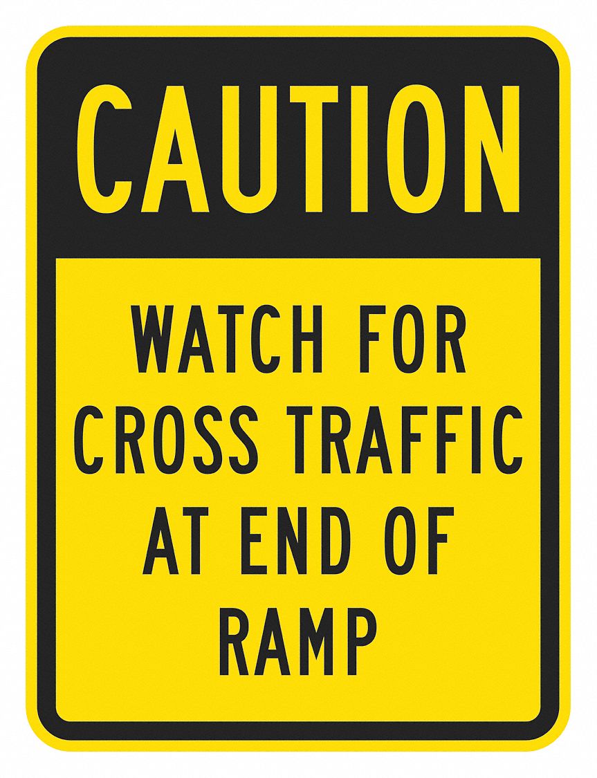 18 in x 12 in Nominal Sign Size, Aluminum, Traffic Sign - 448U40|T1 ...