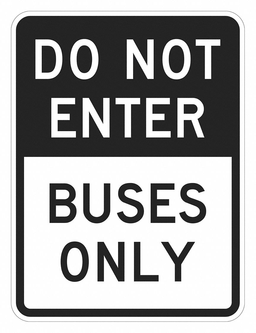 18 in x 12 in Nominal Sign Size, Aluminum, Traffic Sign - 448Y08|T1 ...