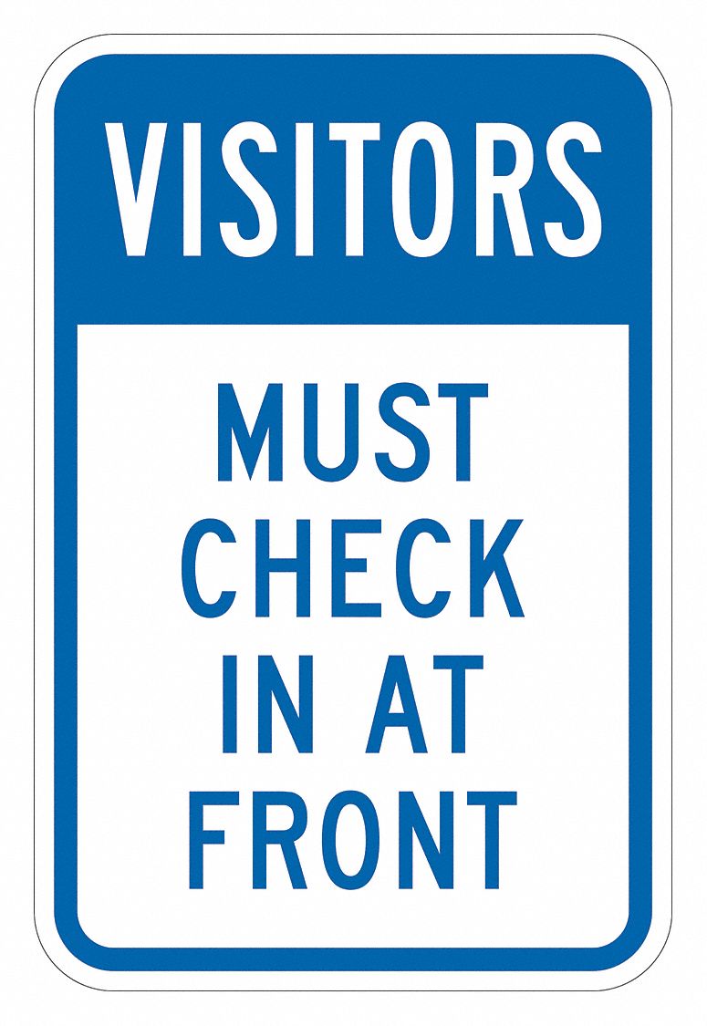 Aluminum, Mounting Holes Sign Mounting, Reflective Visitors Visitors ...