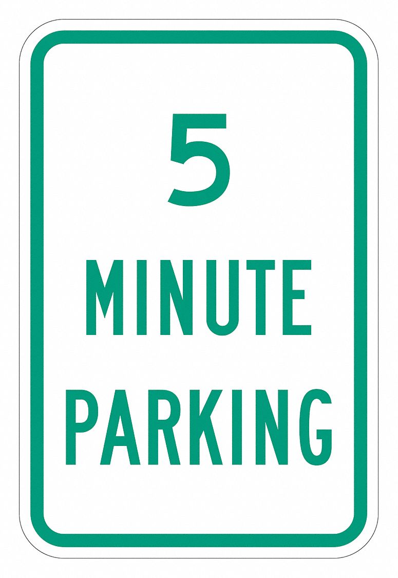 18 in x 12 in Nominal Sign Size, Aluminum, Parking Sign - 449C95|T1 ...
