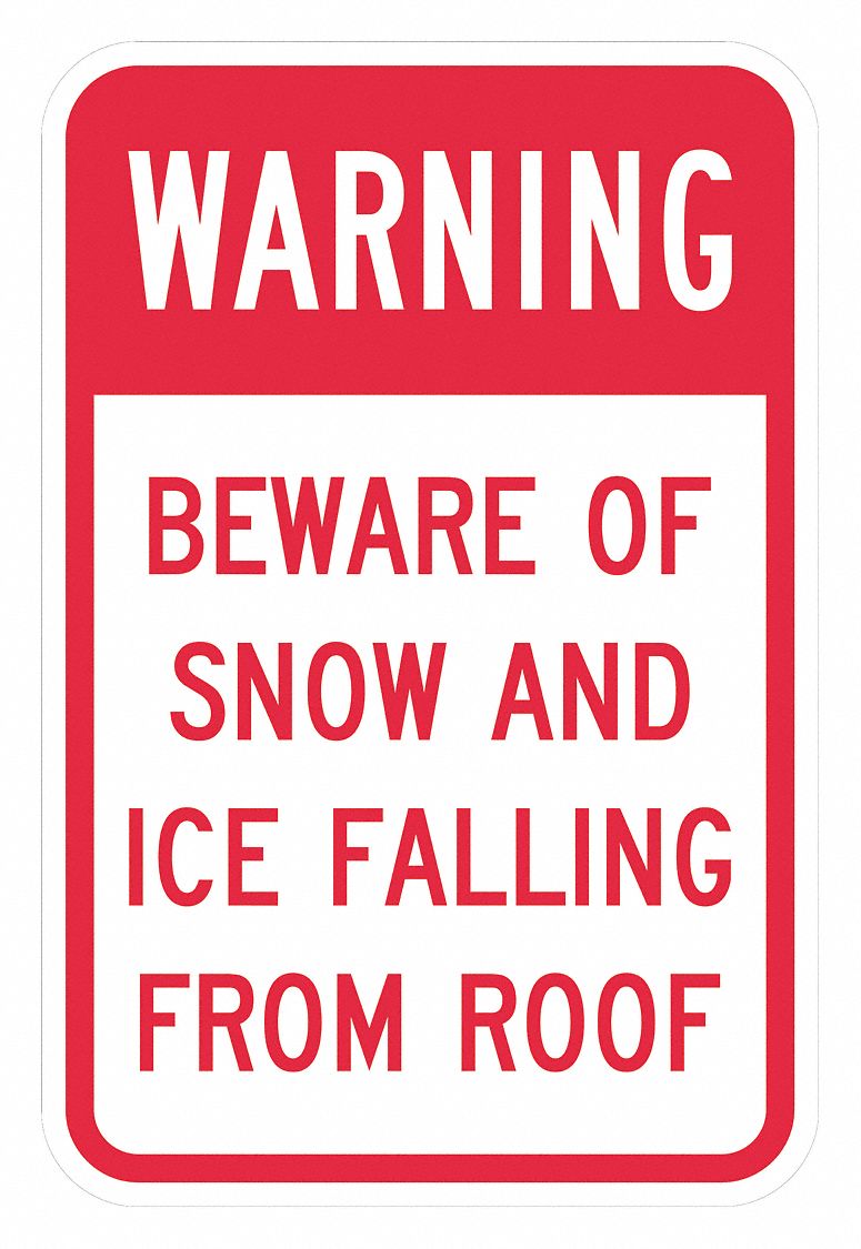 Aluminum, Mounting Holes Sign Mounting, Reflective Icy Conditions ...