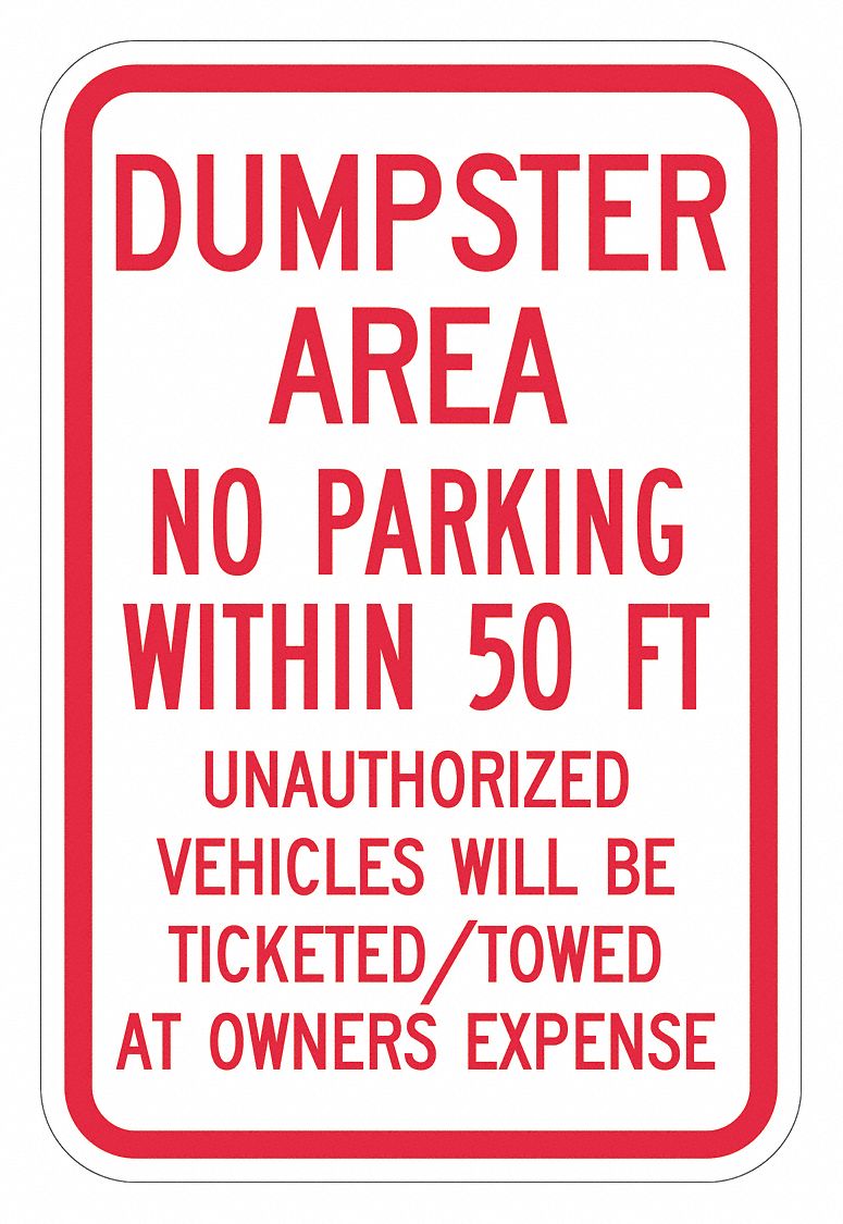 18 in x 12 in Nominal Sign Size, Aluminum, Facility Sign - 449D41|T1 ...