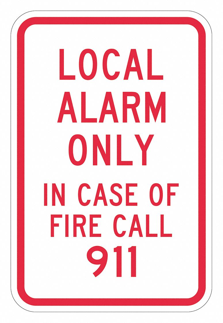 Aluminum, Mounting Holes Sign Mounting, Reflective Emergency Sign ...