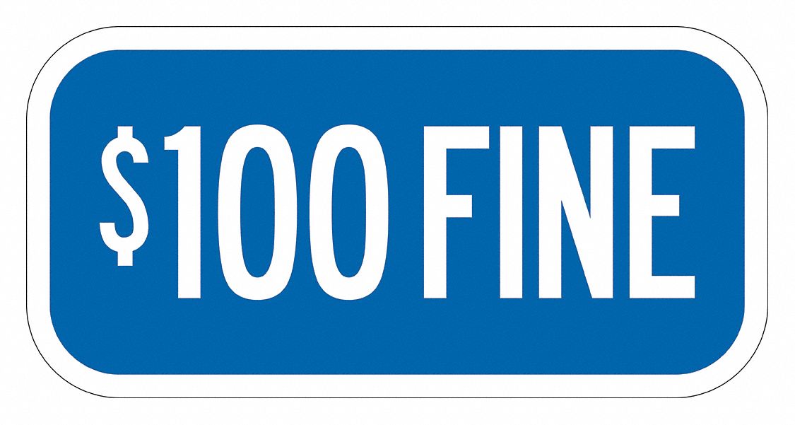 6 in x 12 in Nominal Sign Size, Aluminum, Parking Sign - 449F16|T1-2049 ...