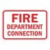 Fire Department Connection (FDC) Signs - Grainger Industrial Supply