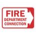 Fire Department Connection (FDC) Signs - Grainger Industrial Supply