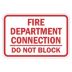 Fire Department Connection (FDC) Signs - Grainger Industrial Supply