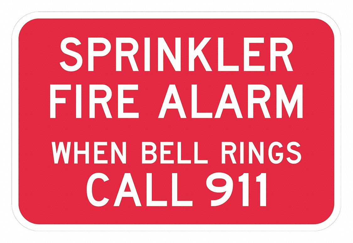 Aluminum, Mounting Holes Sign Mounting, Reflective Fire Alarm Sign ... Aluminum, Mounting Holes Sign Mounting, Reflective Fire Alarm Sign ...