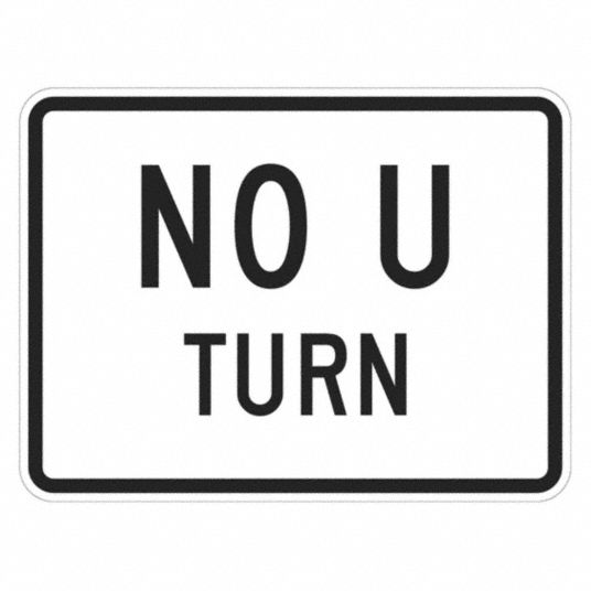 LYLE Traffic Sign: 18 in x 24 in Nominal Sign Size, Aluminum, 0.080 in ...