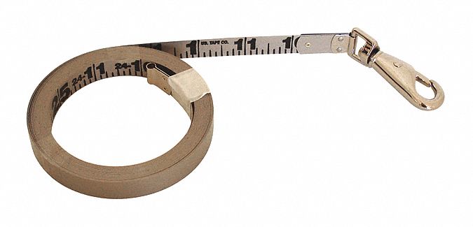 US TAPE, 25 ft, Swivel Snap Tip, Oil Gauging Refill Tape Measure ...