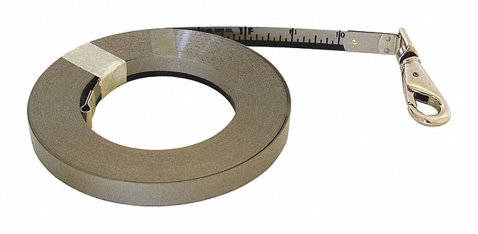 US TAPE Oil Gauging Refill Tape Measure: 100 ft Blade Lg, 1/2 in Blade ...