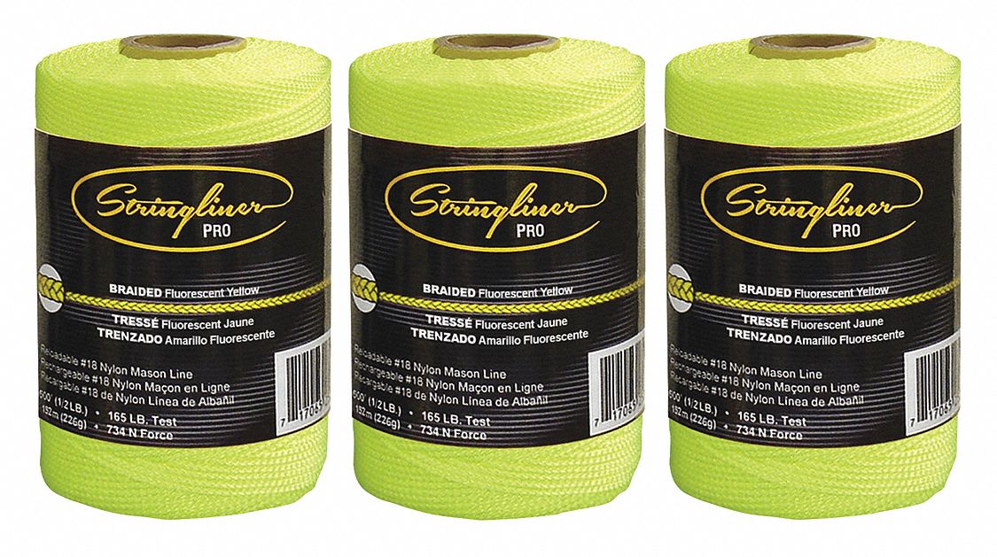STRINGLINER, Line Type Braided, Material Nylon, Mason's Line - 449U35 ...