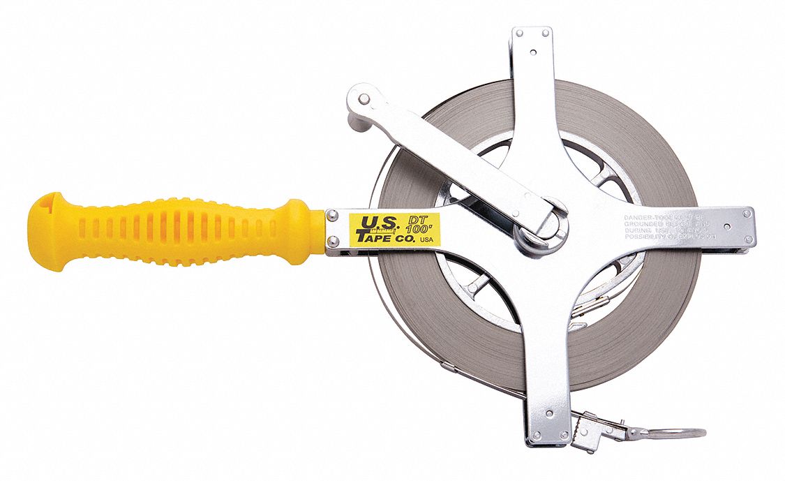 US TAPE 100 ft Ring Tip Derrick Tape Measure 449U53 59625 Grainger