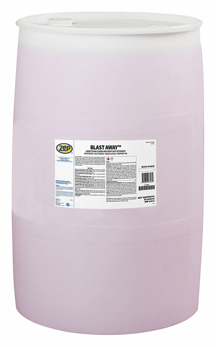 ZEP, Steam Cleaner/Detergent, 55 gal Container Size, Steam Cleaner ...