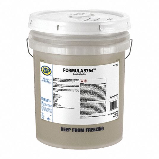 ZEP, 180 gal Volume Absorbed per Pkg., 40 lb Wt, Loose Absorbent ...